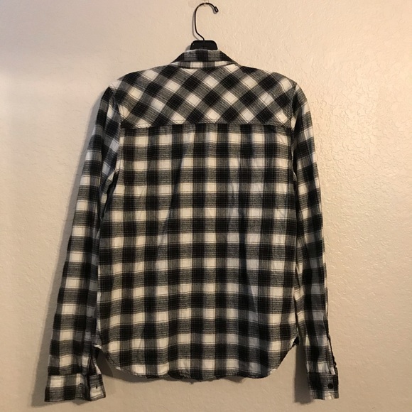 Bajee Collection | Tops | Bajee Collection Black And White Flannel ...